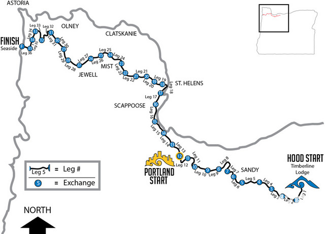 Hood to Coast 系列赛·波特兰站_马拉松赛事_42旅